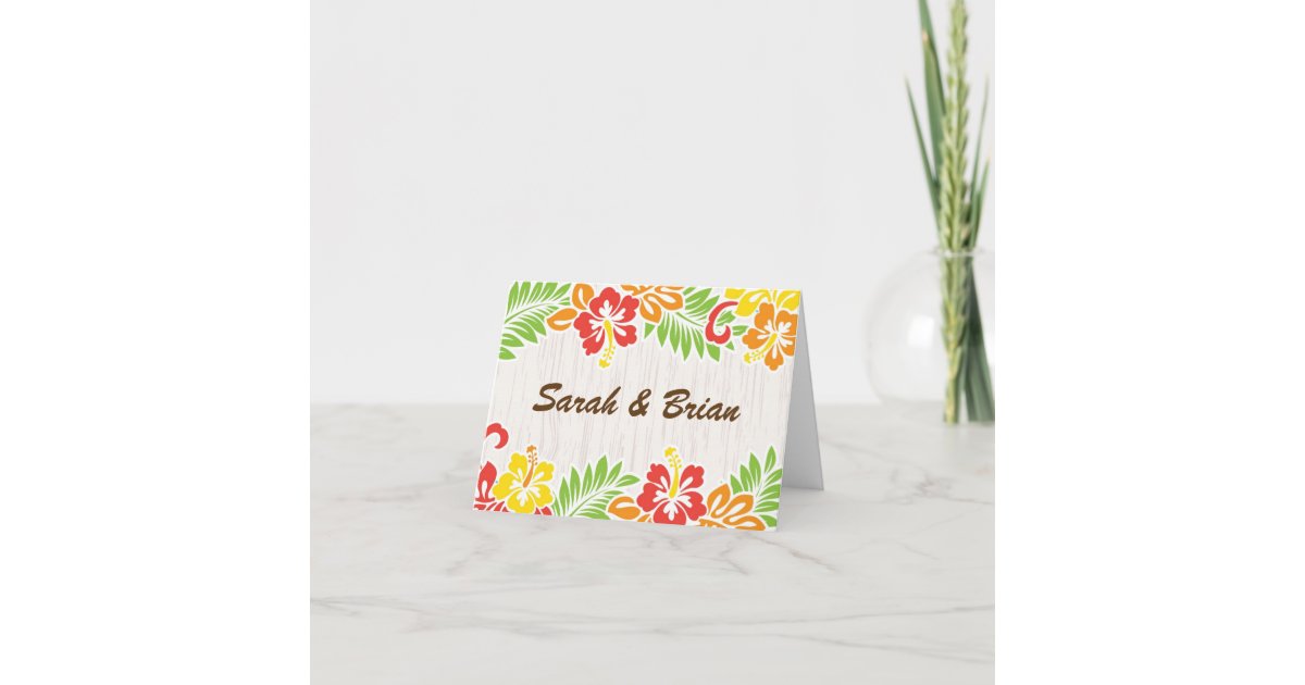 Hawaiian Hibiscus Flowers Note Card | Zazzle