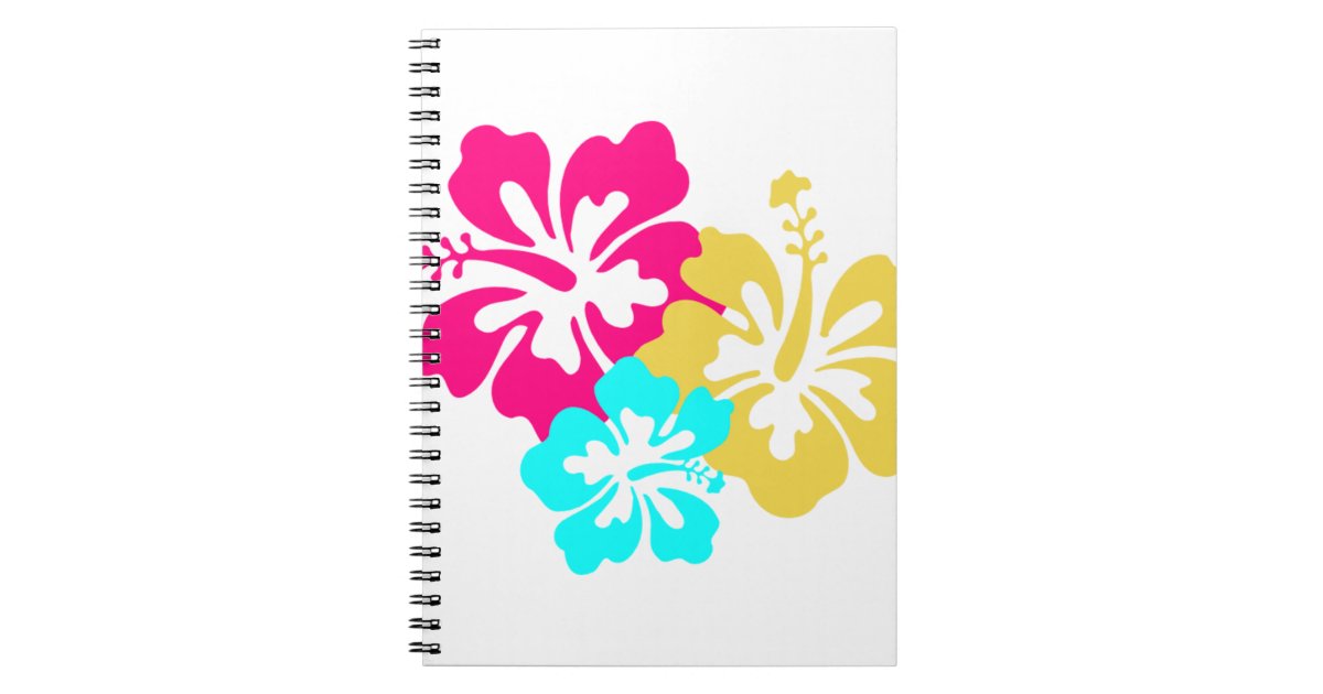 Hawaiian Hibiscus Flowers Notebook | Zazzle