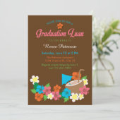 Hawaiian Hibiscus Luau Graduation Invitation | Zazzle