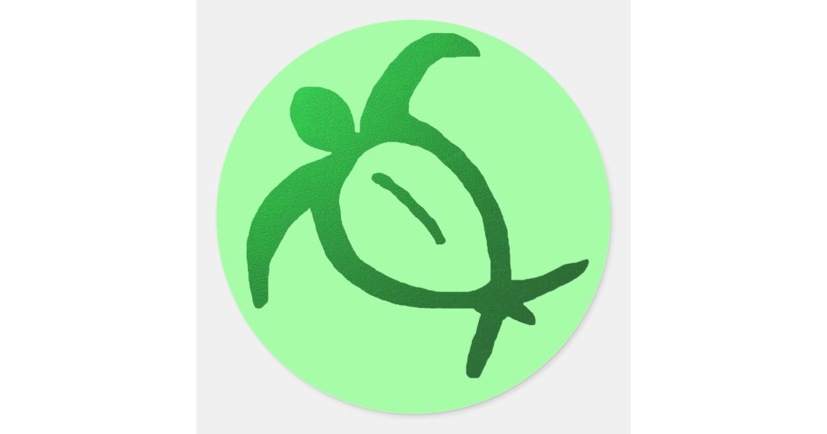 Hawaiian Honu Petroglyph - Sticker | Zazzle