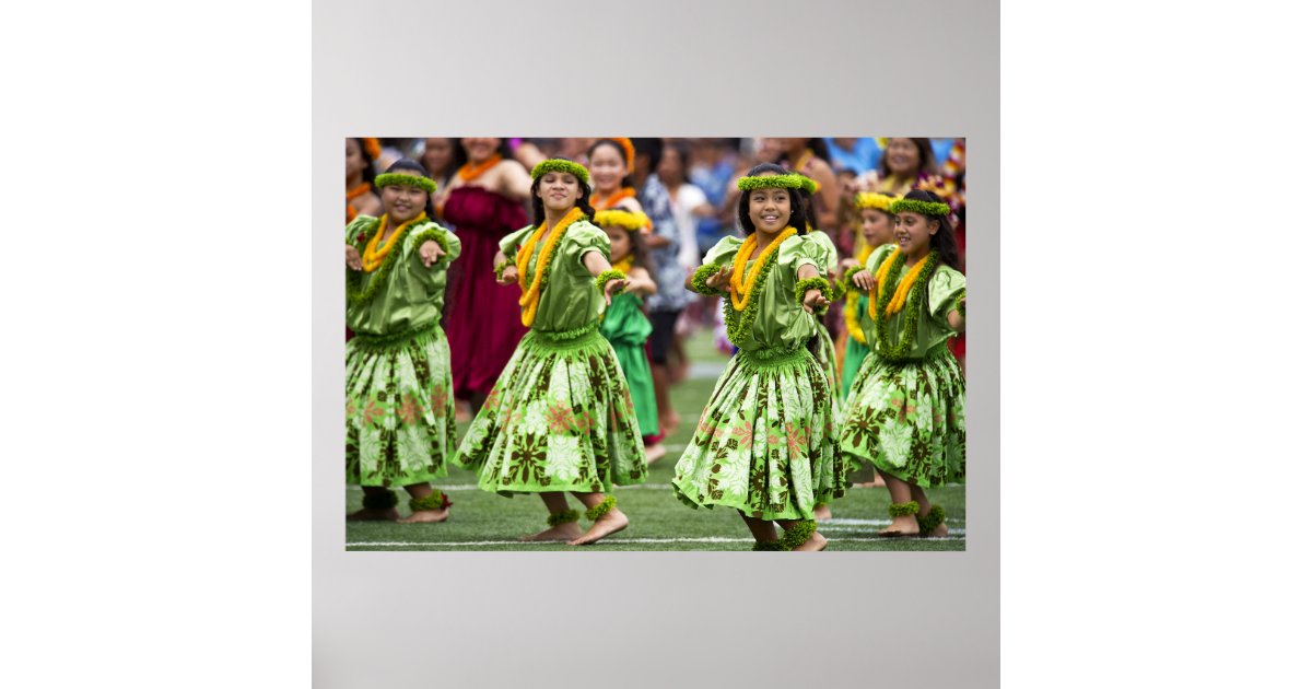 Hawaiian Hula Dancers Poster | Zazzle