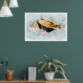 Hawaiian Humuhumunukunukuapuaa Trigger Fish Hawaii Poster | Zazzle
