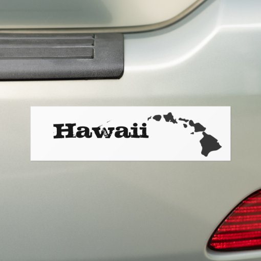Hawaiian Island Chain, Hawaii Bumper Sticker | Zazzle