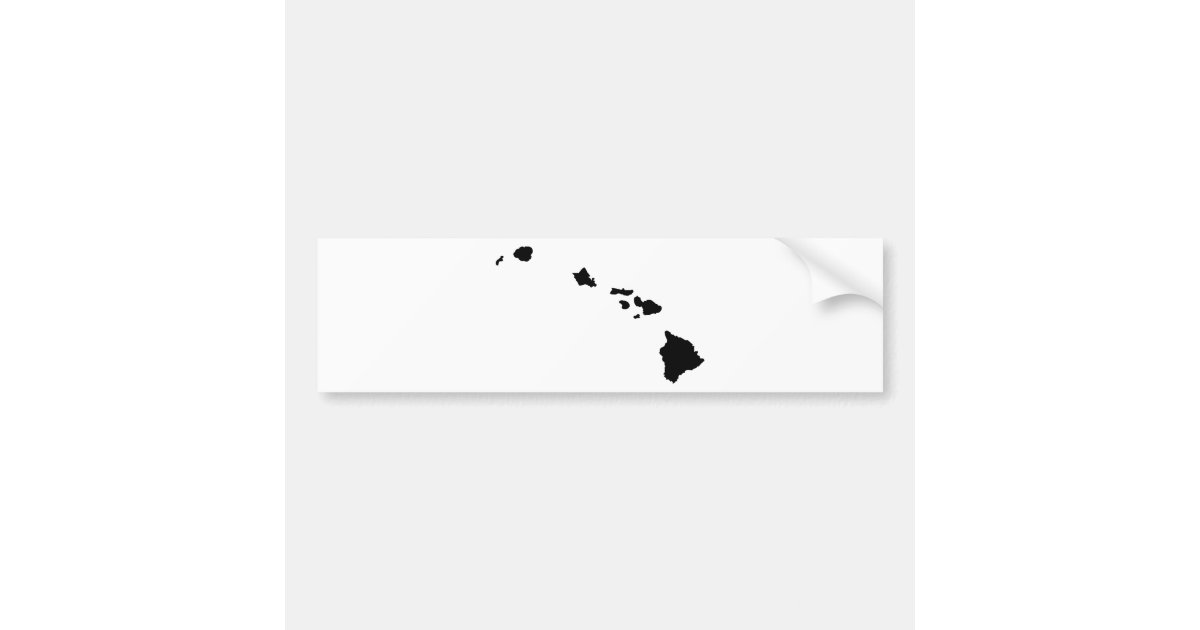 Hawaiian Islands Bumper Sticker | Zazzle
