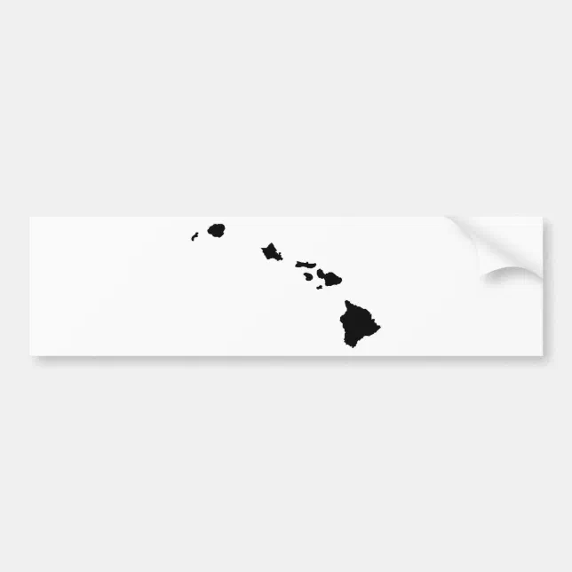 Hawaiian Islands Bumper Sticker | Zazzle