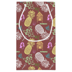 Hawaiian Luau Patterned Small Gift Bag | Zazzle