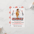Hawaiian Luau Retro Hula Girl Party Invitation | Zazzle