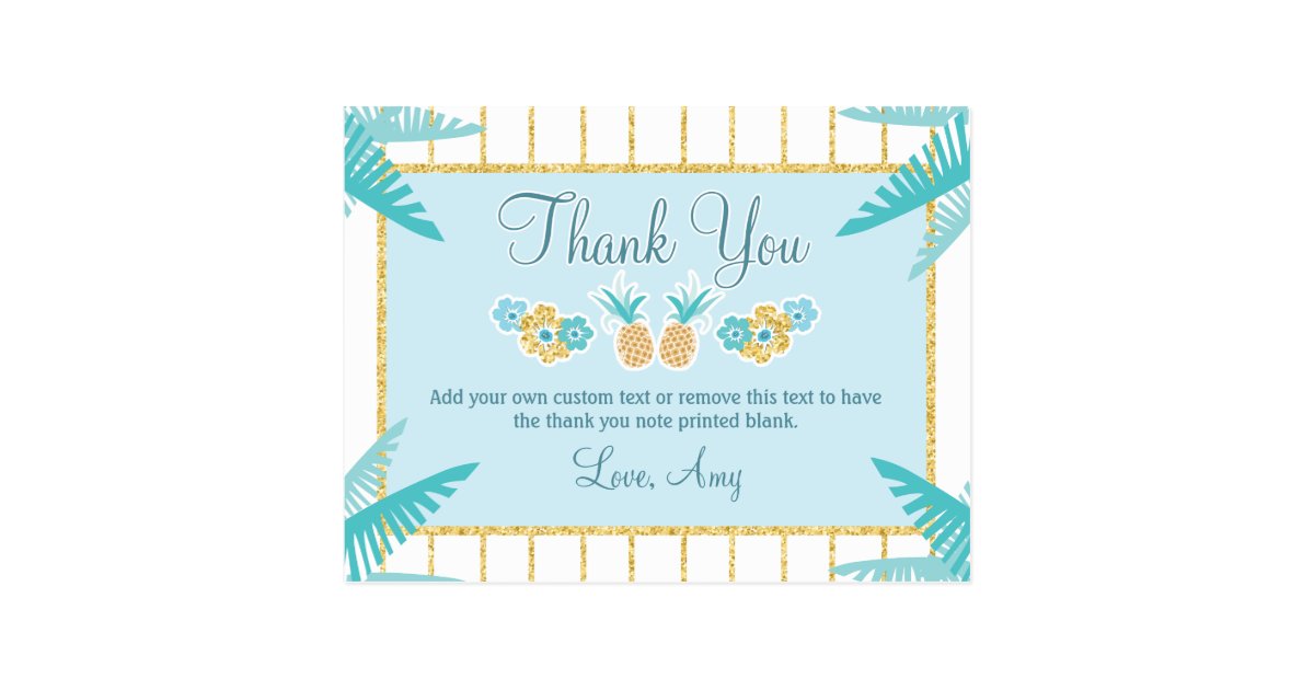 Hawaiian Luau Thank You Cards | Zazzle.com