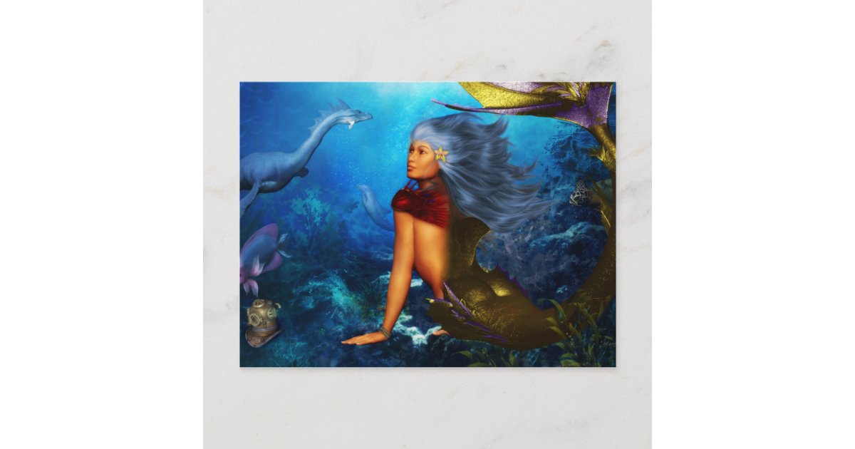Hawaiian Mermaid Postcards | Zazzle