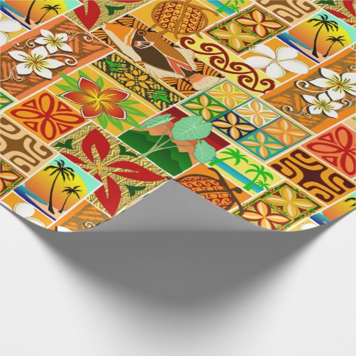 Hawaiian Motif 004 Wrapping Paper | Zazzle
