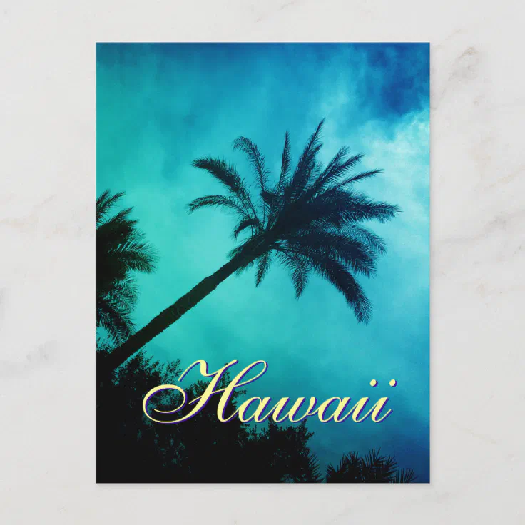 Hawaiian Palm Trees Postcard | Zazzle