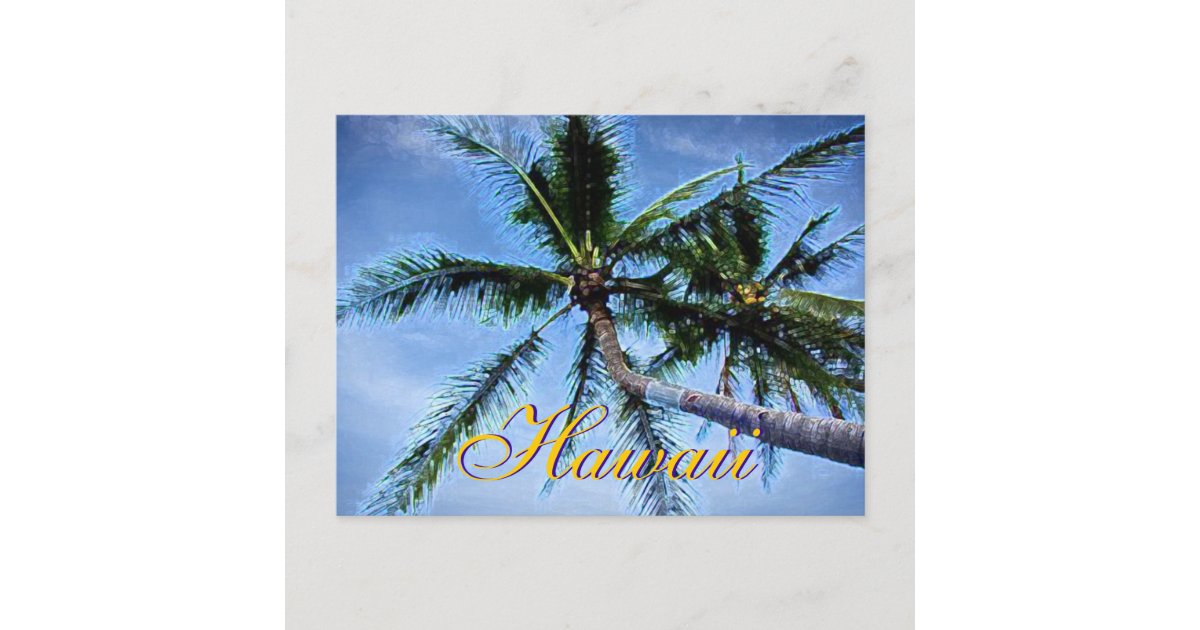Hawaiian Palm Trees Postcards | Zazzle