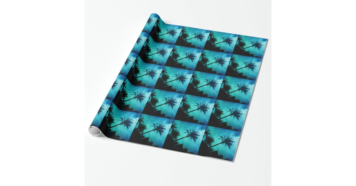 Hawaiian Palm Trees Wrapping Paper | Zazzle