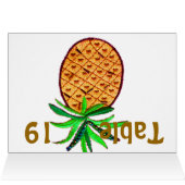 Hawaiian Pineapple Table Number | Zazzle