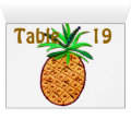 Hawaiian Pineapple Table Number | Zazzle