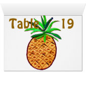 Hawaiian Pineapple Table Number | Zazzle