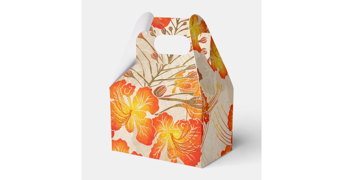 Hawaiian print Ohai Alii v2 pattern Favor Boxes | Zazzle