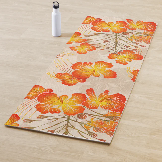 Hawaiian print Ohai Alii v2 pattern Yoga Mat | Zazzle