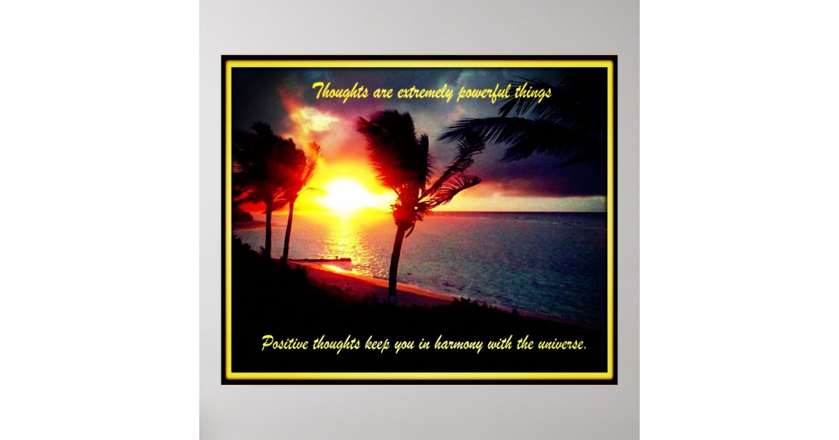 Hawaiian scenes inspirational quotes poster | Zazzle