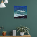 Hawaiian Surf Ocean Waves Aqua Teal Blue Lava Sea Poster | Zazzle