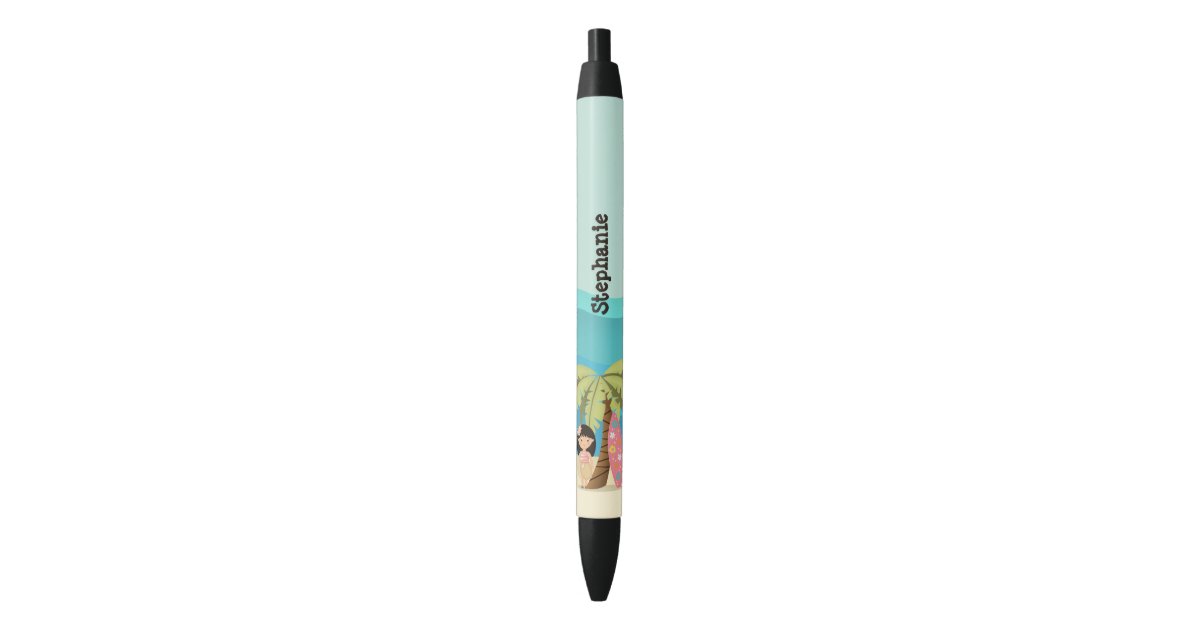 Hawaiian Surfer Girl Pen | Zazzle