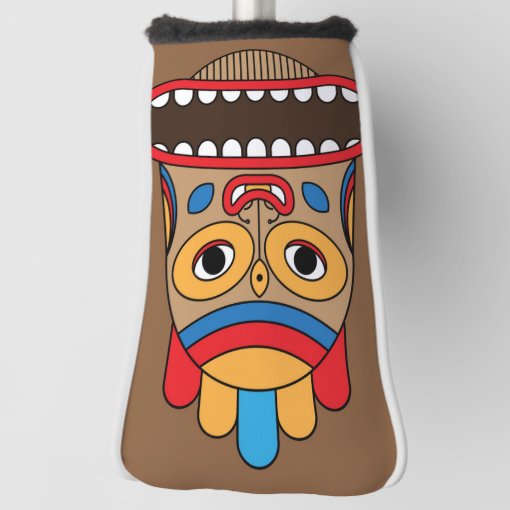 hawaiian tiki golf head cover | Zazzle