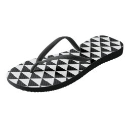 Hawaiian Tribal Tattoo Triangle Pattern Flip Flops | Zazzle