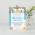 Hawaiian Tropical Aloha Retirement Party Invitation | Zazzle