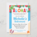Hawaiian Tropical Aloha Retirement Party Invitation | Zazzle