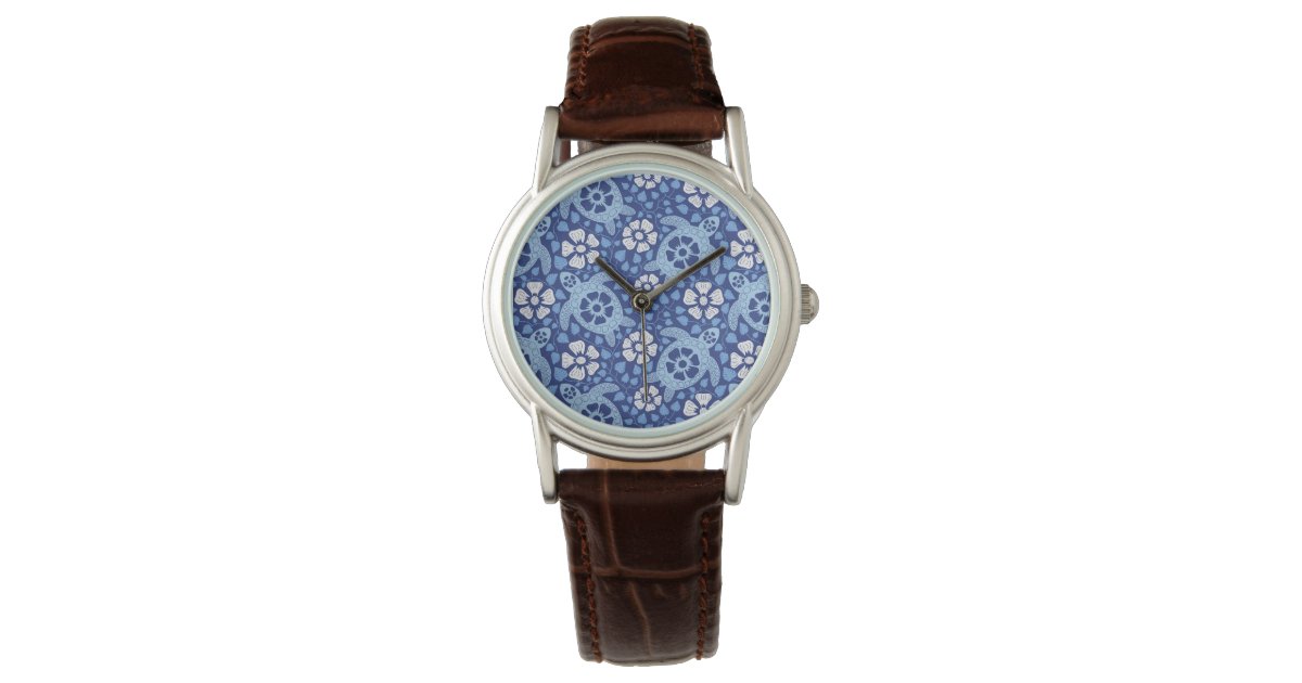 Hawaiian Turtle Batik Watch | Zazzle