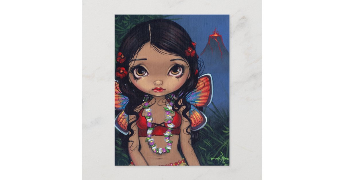 "Hawaiian Volcano Fairy" Postcard | Zazzle