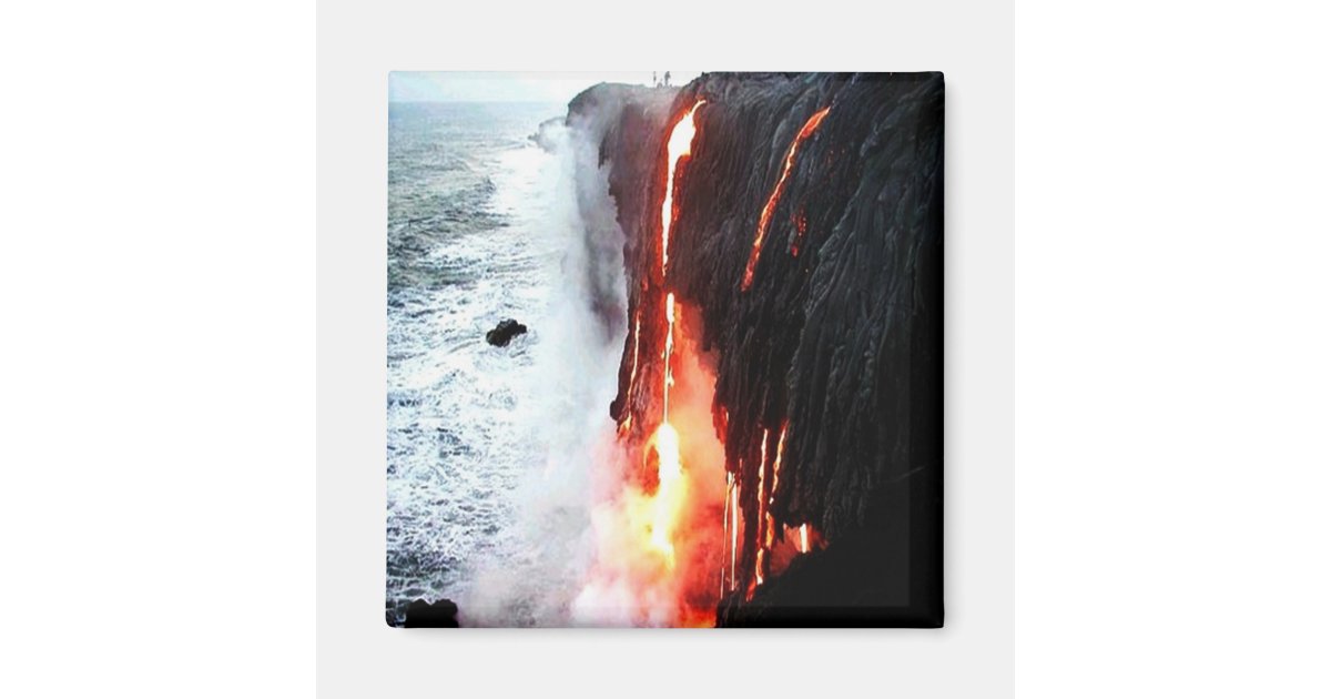 Hawaiian Volcano Magnet | Zazzle