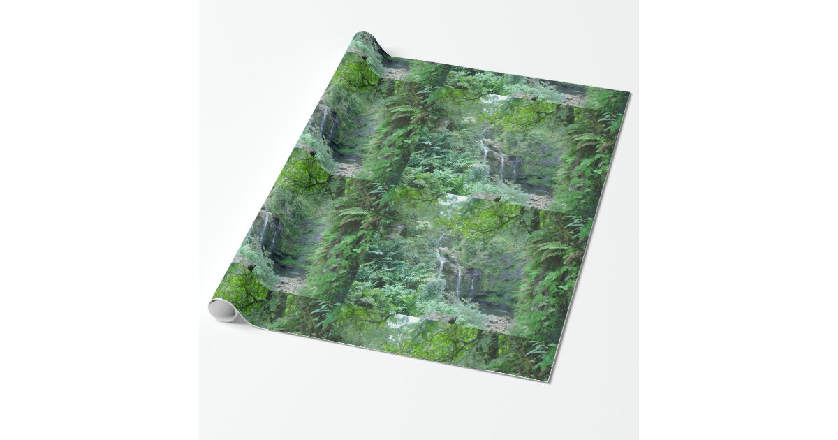 Hawaiian Waterfall Wrapping Paper | Zazzle