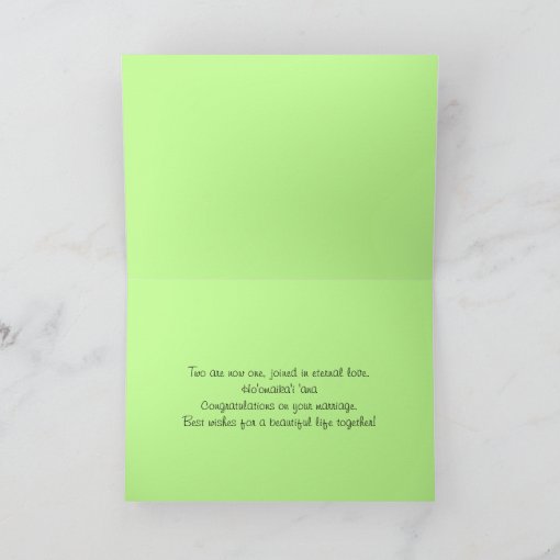 Hawaiian Wedding Congratulations White Hibiscus Card | Zazzle