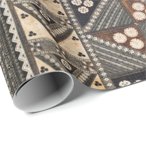 Hawaiian Wedding Tapa Cloth Wrapping Paper | Zazzle