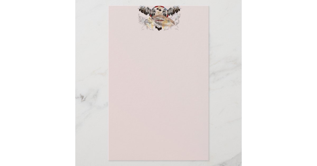 Hawk Face Dreamcatcher stationary Stationery | Zazzle