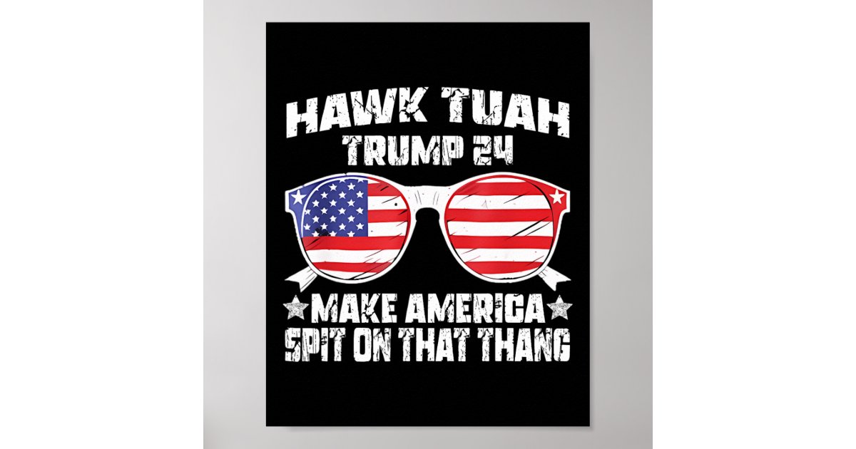 Hawk Tuah Funny Viral Humor Meme Video Girl 24 Tua Poster | Zazzle
