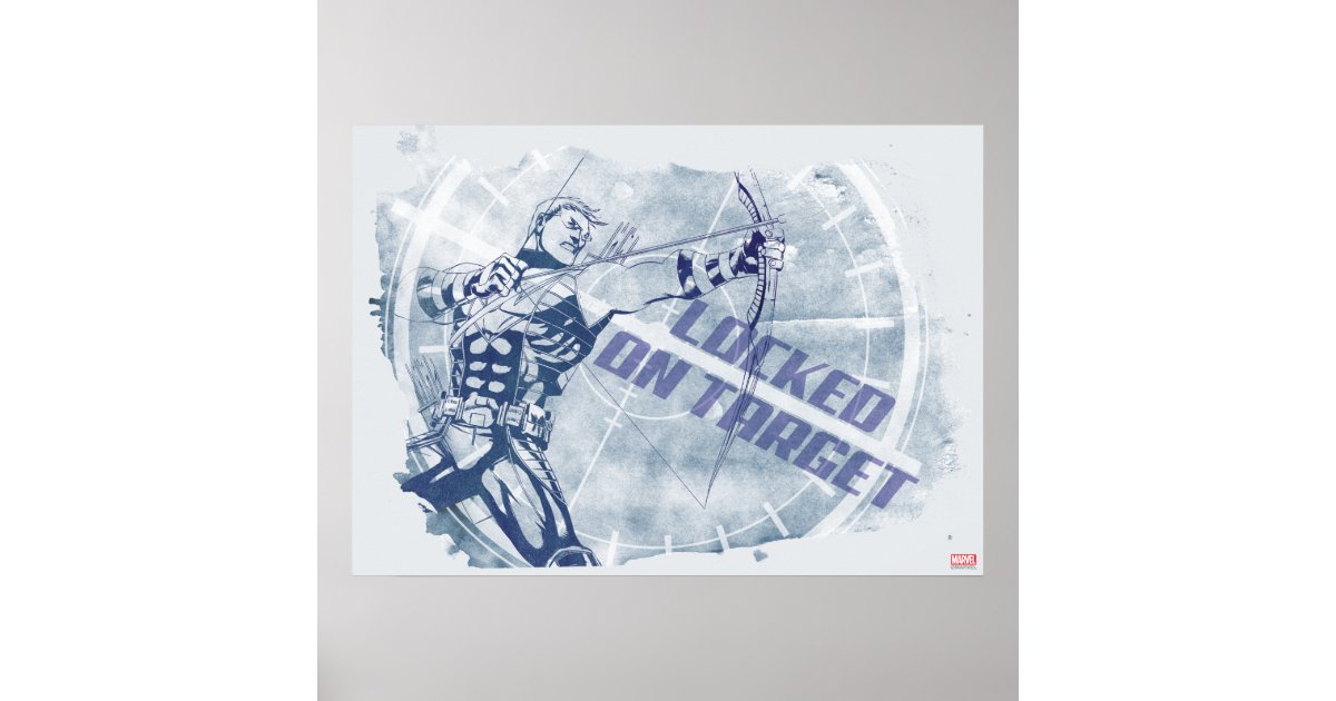 Hawkeye Locked On Target Poster | Zazzle