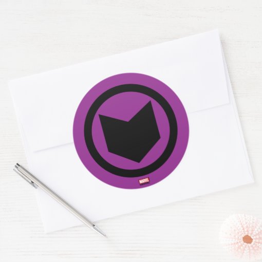 Hawkeye Retro Icon Classic Round Sticker | Zazzle