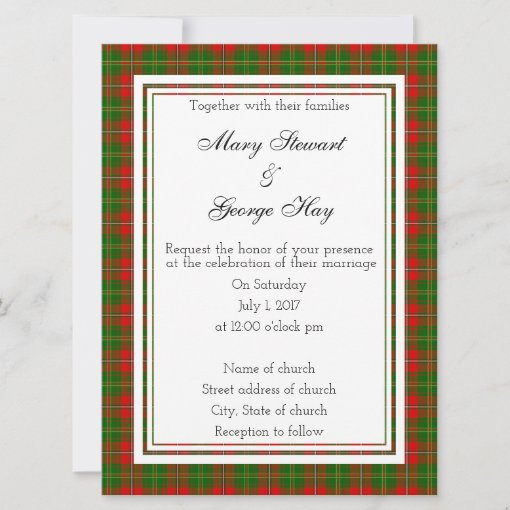 Hay Scottish Wedding Invitation | Zazzle