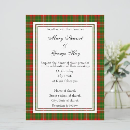 Hay Scottish Wedding Invitation | Zazzle