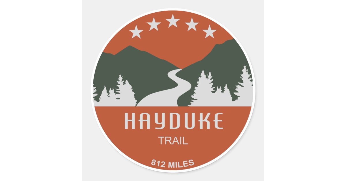 Hayduke Trail Classic Round Sticker | Zazzle