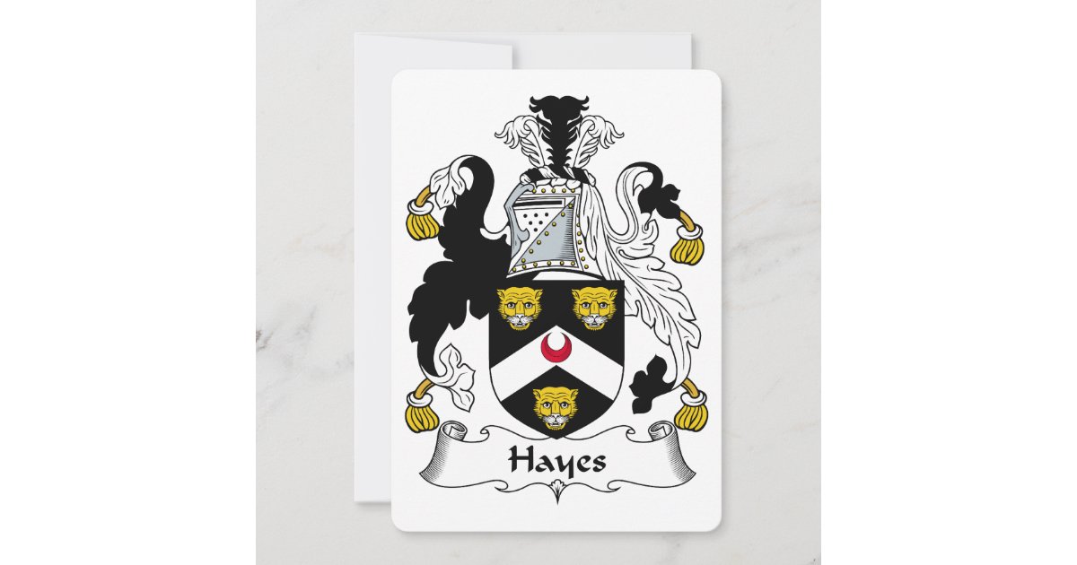 Hayes Family Crest | Zazzle