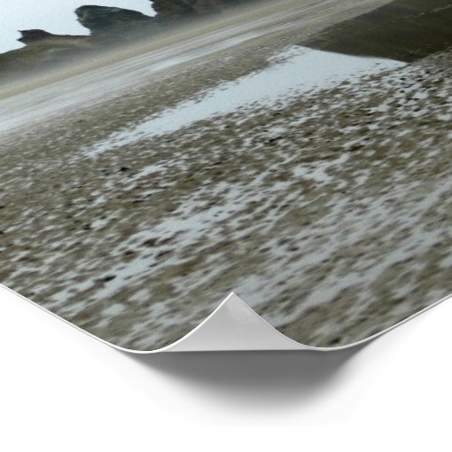 Haystack Rock Reflection, Cannon Beach, Oregon Poster | Zazzle