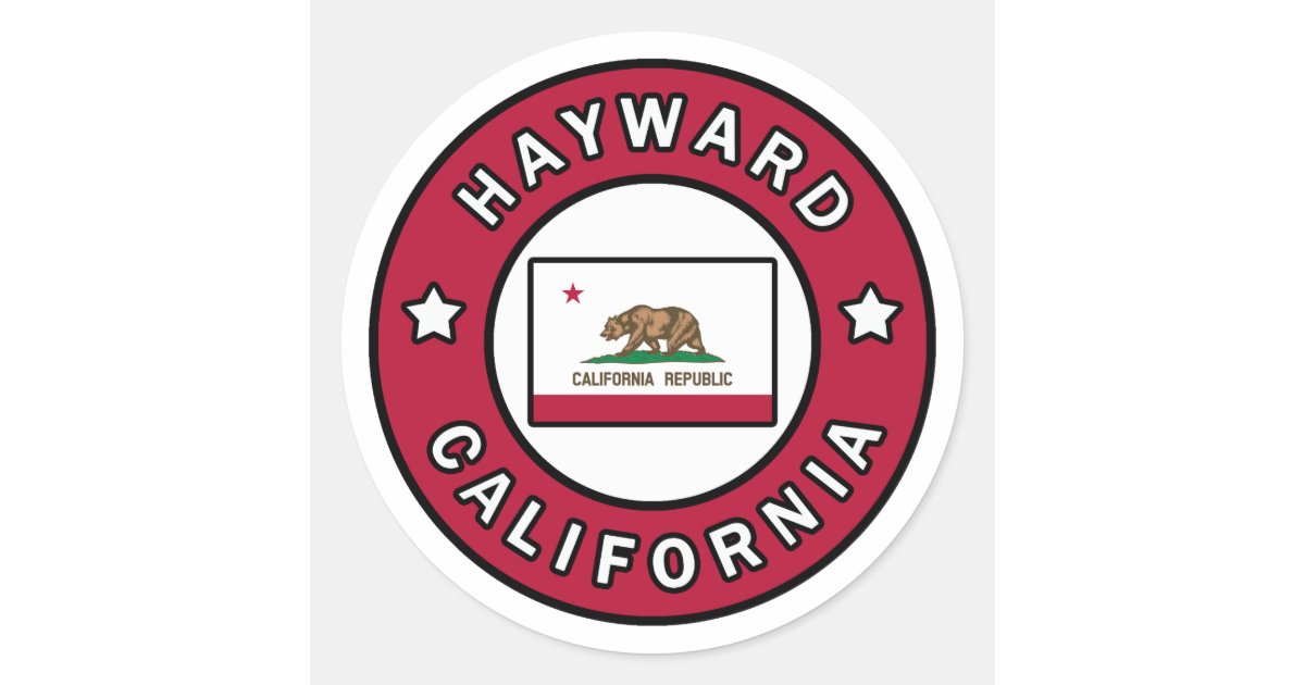Hayward California Classic Round Sticker | Zazzle