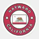 Hayward California Classic Round Sticker | Zazzle
