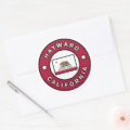Hayward California Classic Round Sticker | Zazzle