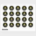 Hazardous Devices Logo Classic Round Sticker | Zazzle