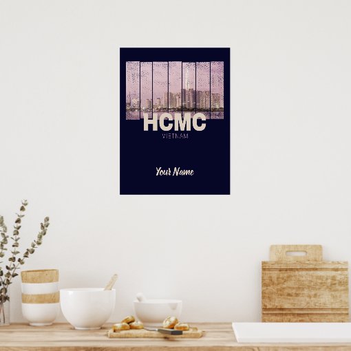 HCMC Saigon (Ho-Chi-Minh-City) Skyline Vietnam Poster | Zazzle