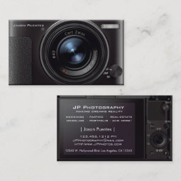 HD Lens Digital Camera Photographer Business Card | Zazzle